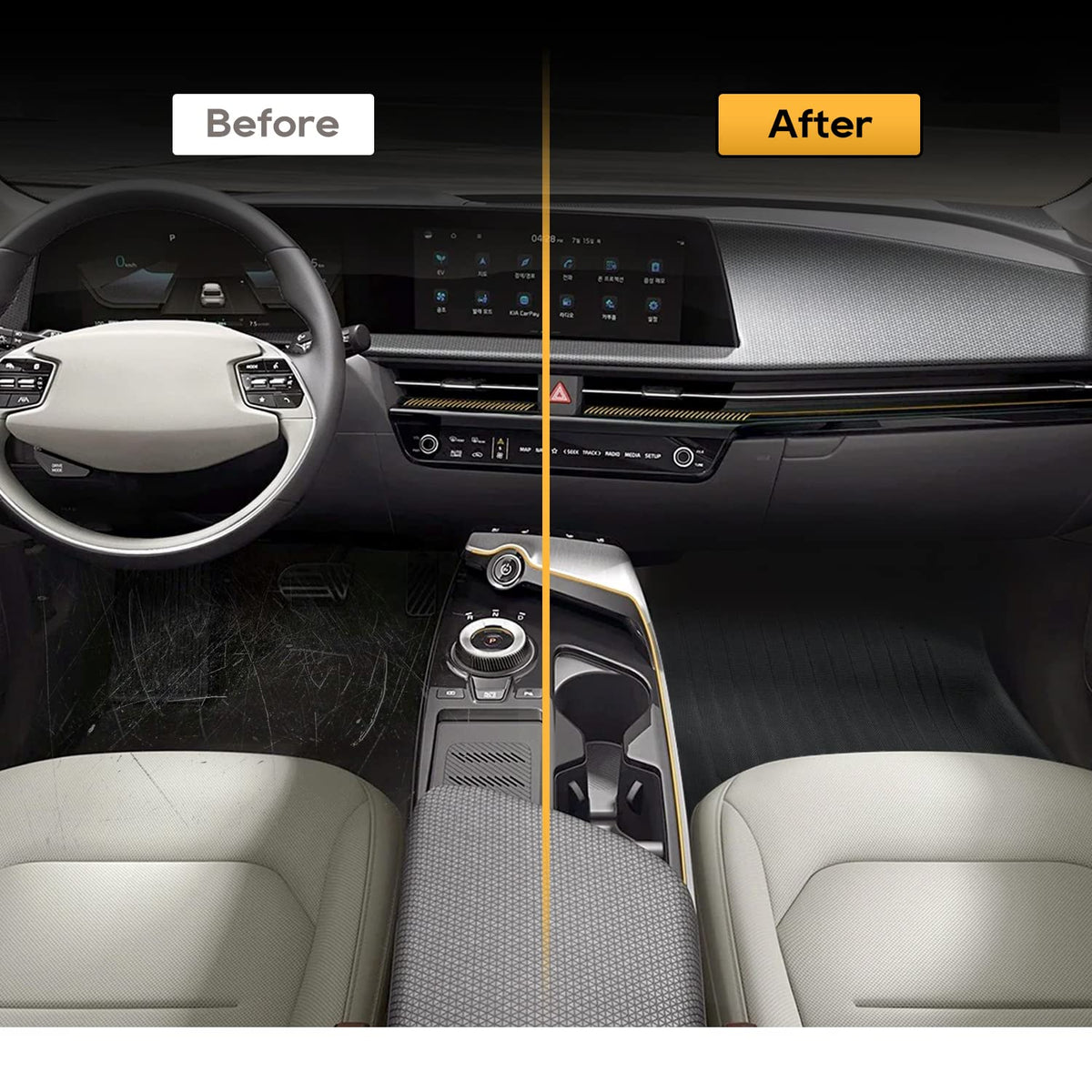For Kia EV6 Floor Mats 3D Scanning High Edge 2022+