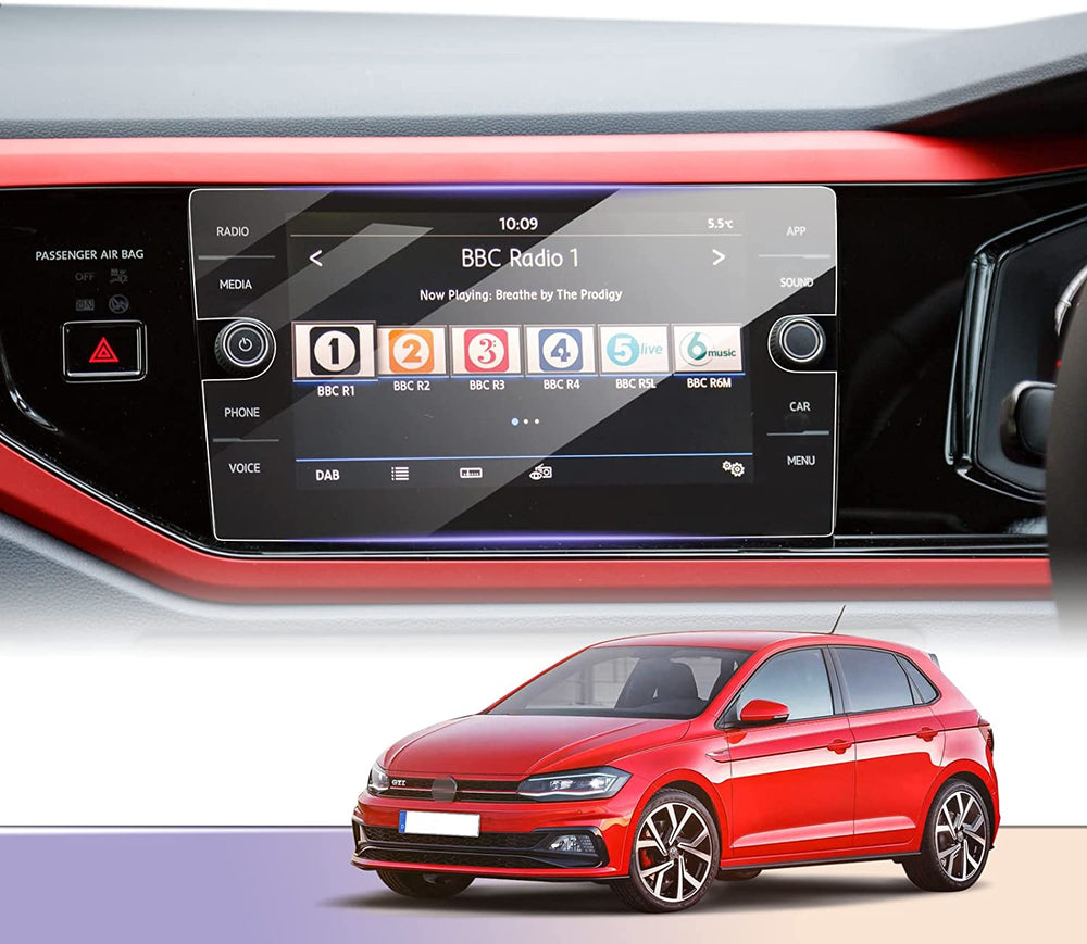 For VW Polo MK6 AW1 GTI R Line VW T-Cross 8" Screen Protector 2018+