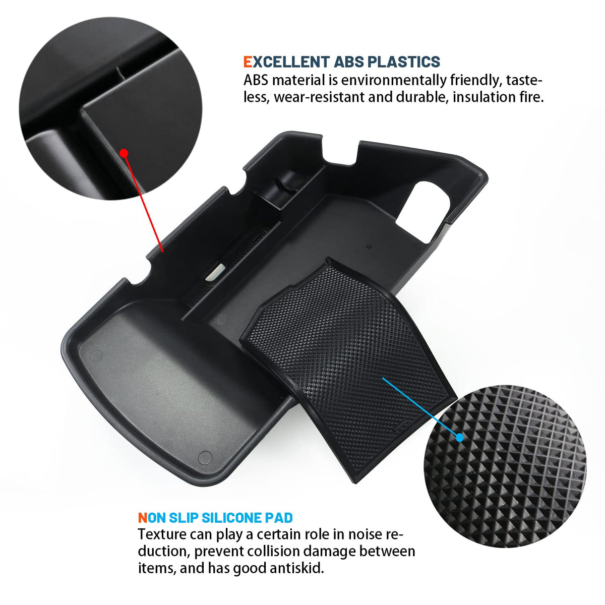 For Dodge Challenger Center Console Organizer Tray 2015-2019