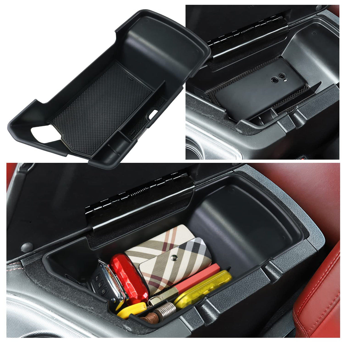 For Dodge Challenger Center Console Organizer Tray 2015-2019