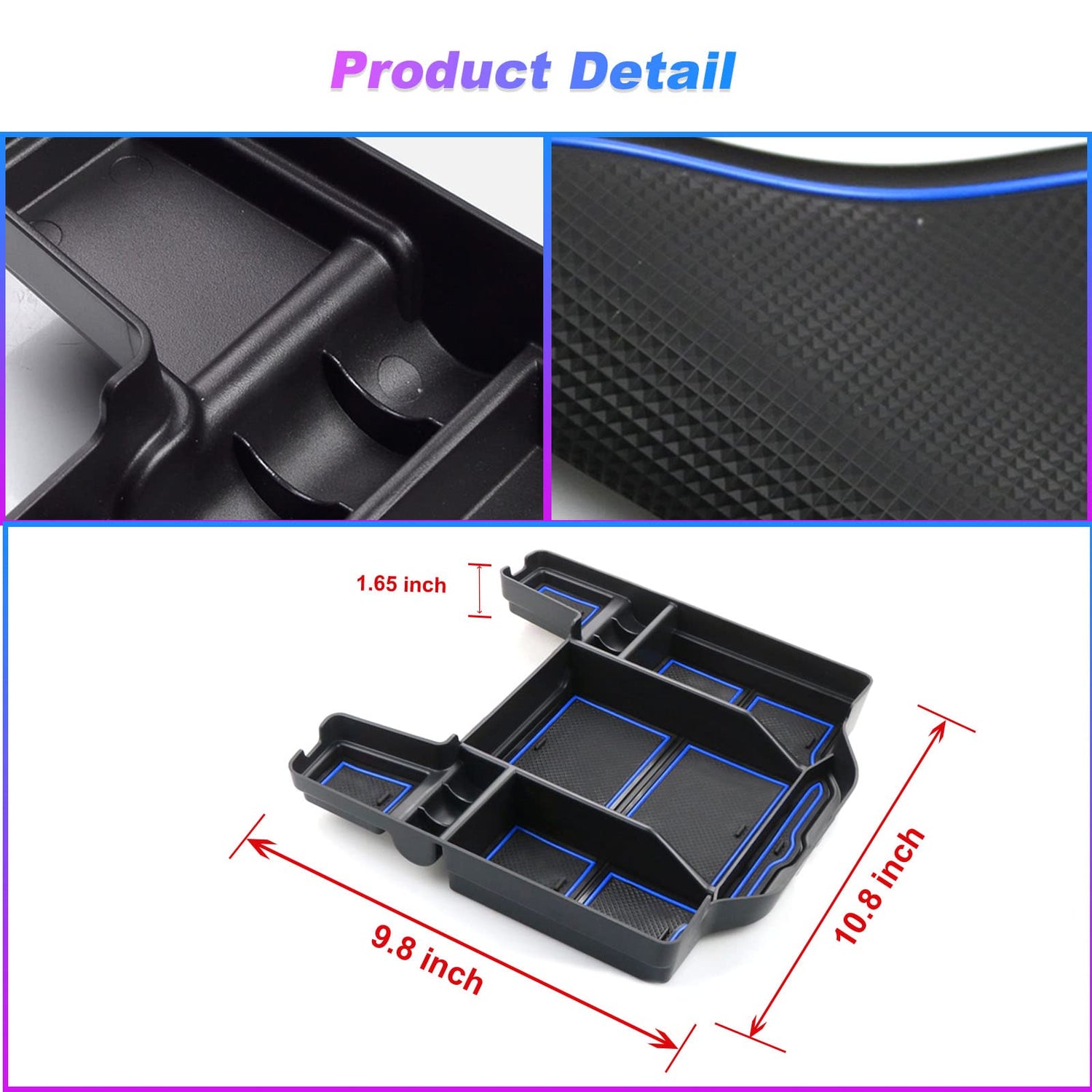 For Dodge RAM 1500 Center Console Organizer Tray 2019+