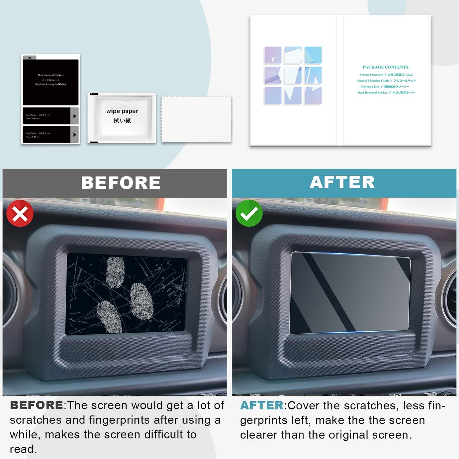 Jeep Wrangler JL 7" Screen Protector 2018+